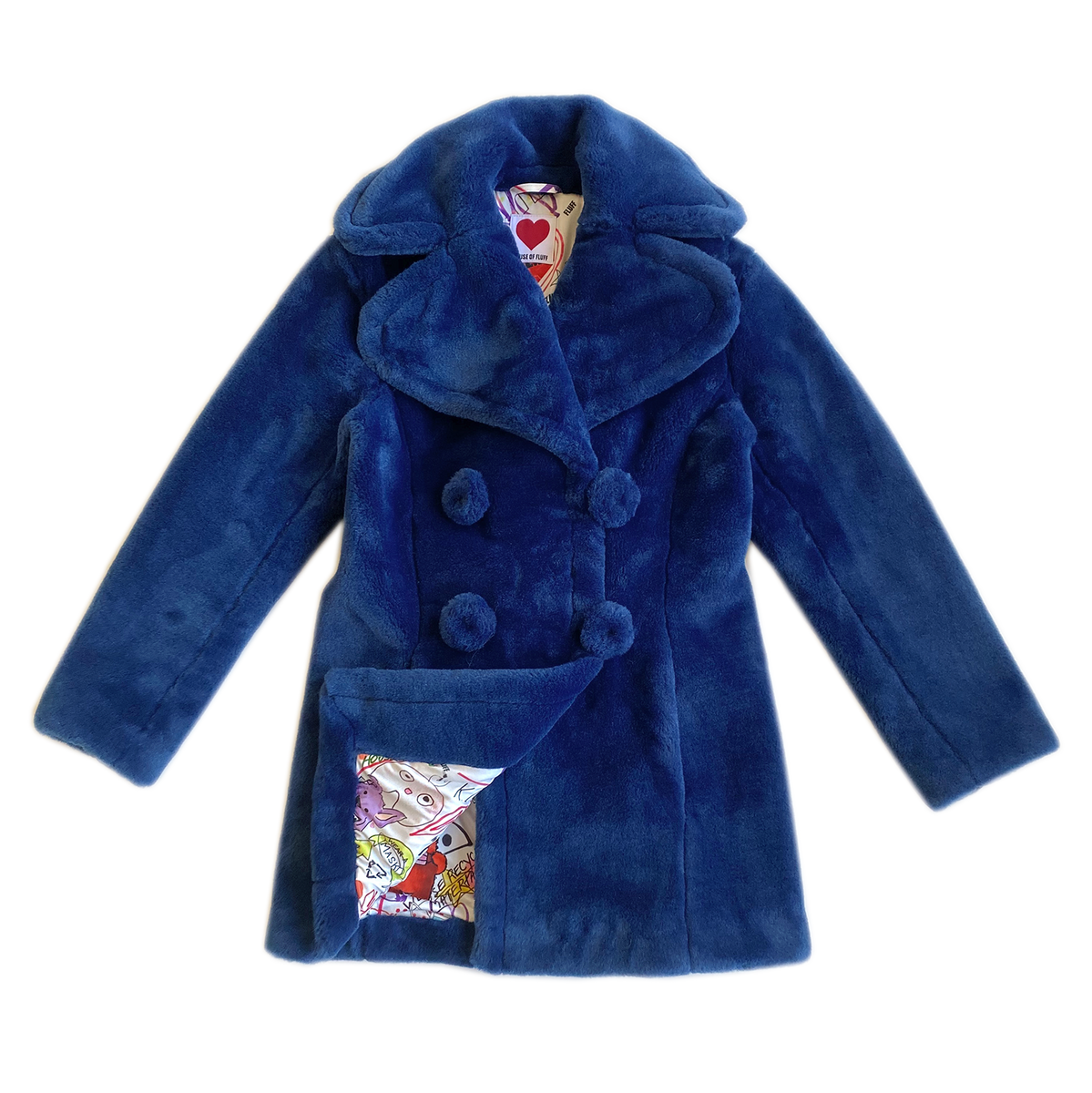 BIOFUR™ "Vintage" Peacoat - Marine Blue– House of Fluff